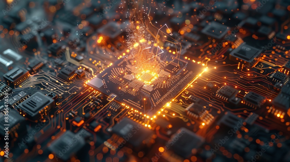 "Visualize the Concept of an Advanced Mobile Microprocessor Chip ...