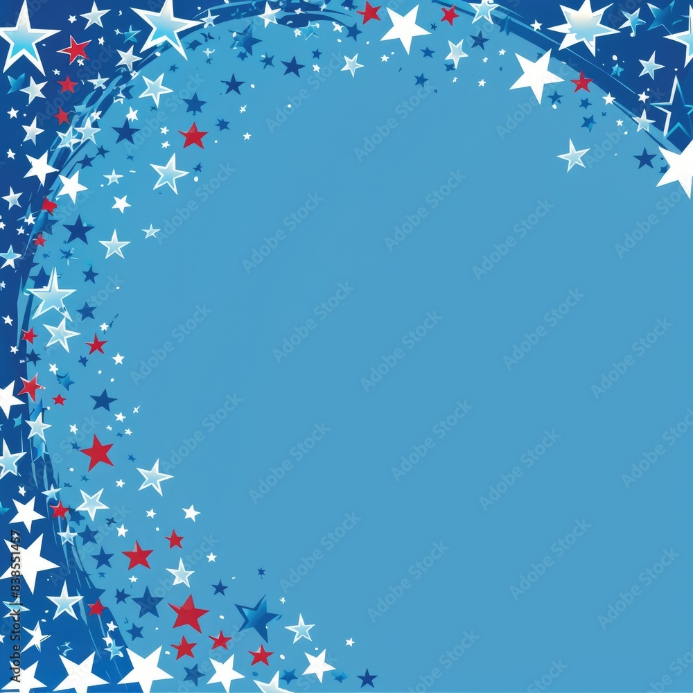 Superstar Background. Memorial Day and 4th of July Design with Stars in ...