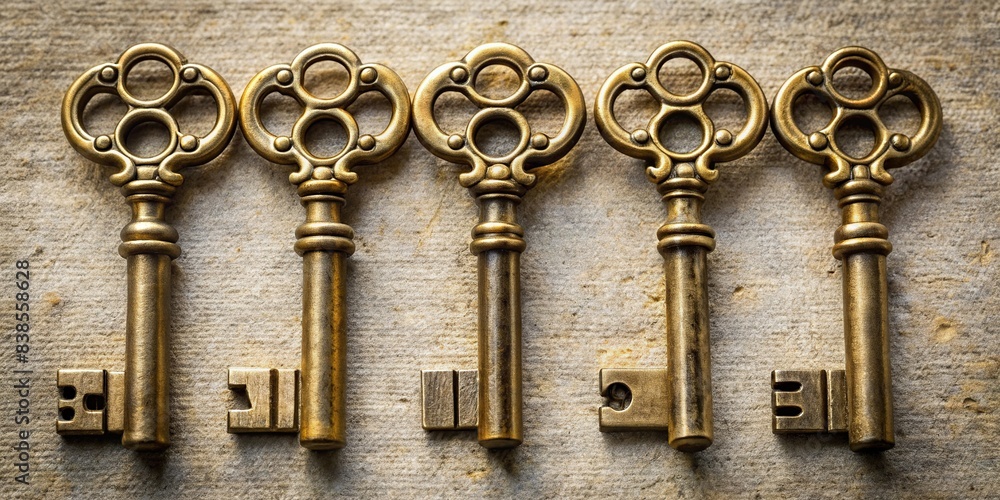 Roman numeral set with number key in , Roman numerals, numbers, keys ...