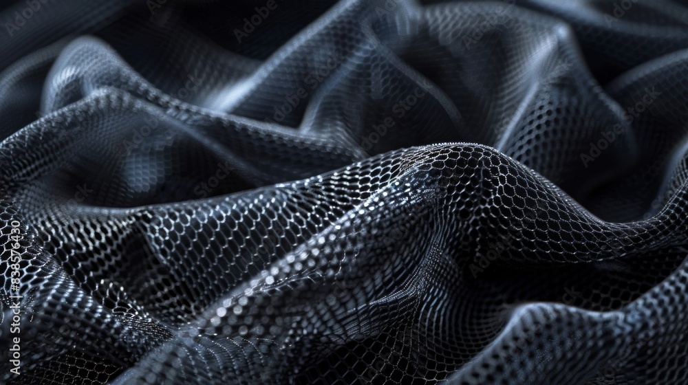 The intricate weaving of carbon nanotubes gives the fabric a dynamic ...