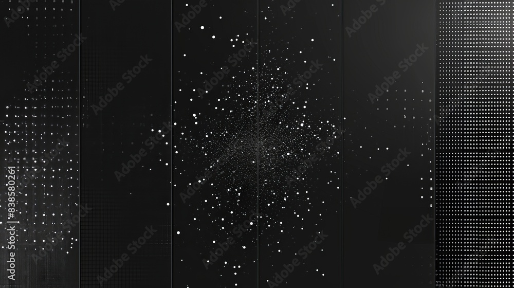 Pixel disintegration background with decay effect Dispersed dotted ...