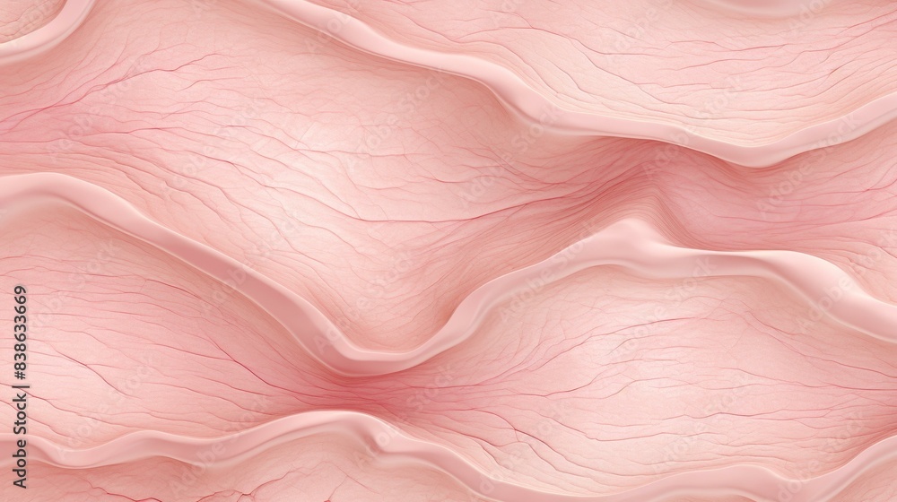 Poster Detailed medical illustration of anatomic muscle textures with ...