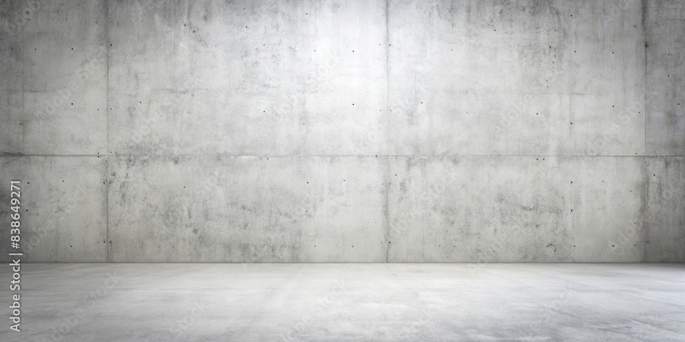 White cement wall studio room background with an empty backdrop ...