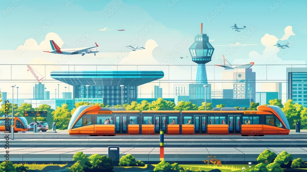 An infographic comparing different modes of airport transportation ...