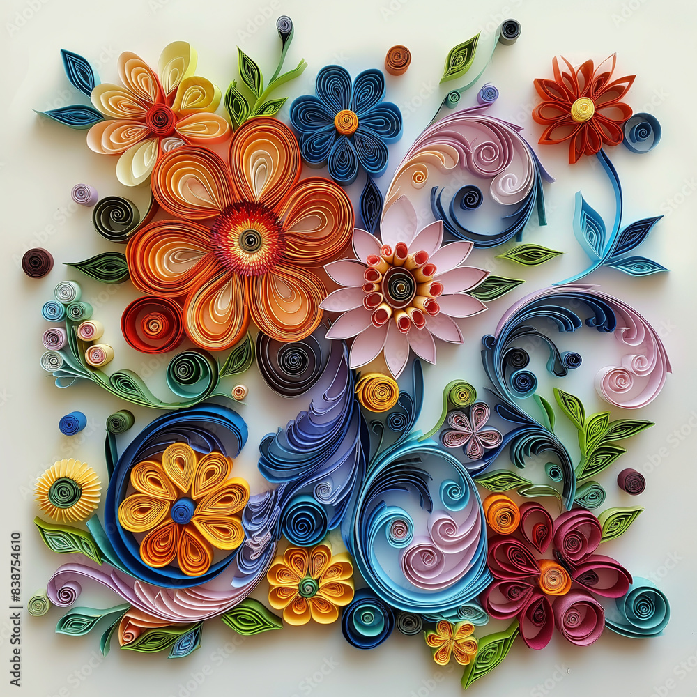 Paper Flower Bouquet: Create a colorful paper flower bouquet. The art ...