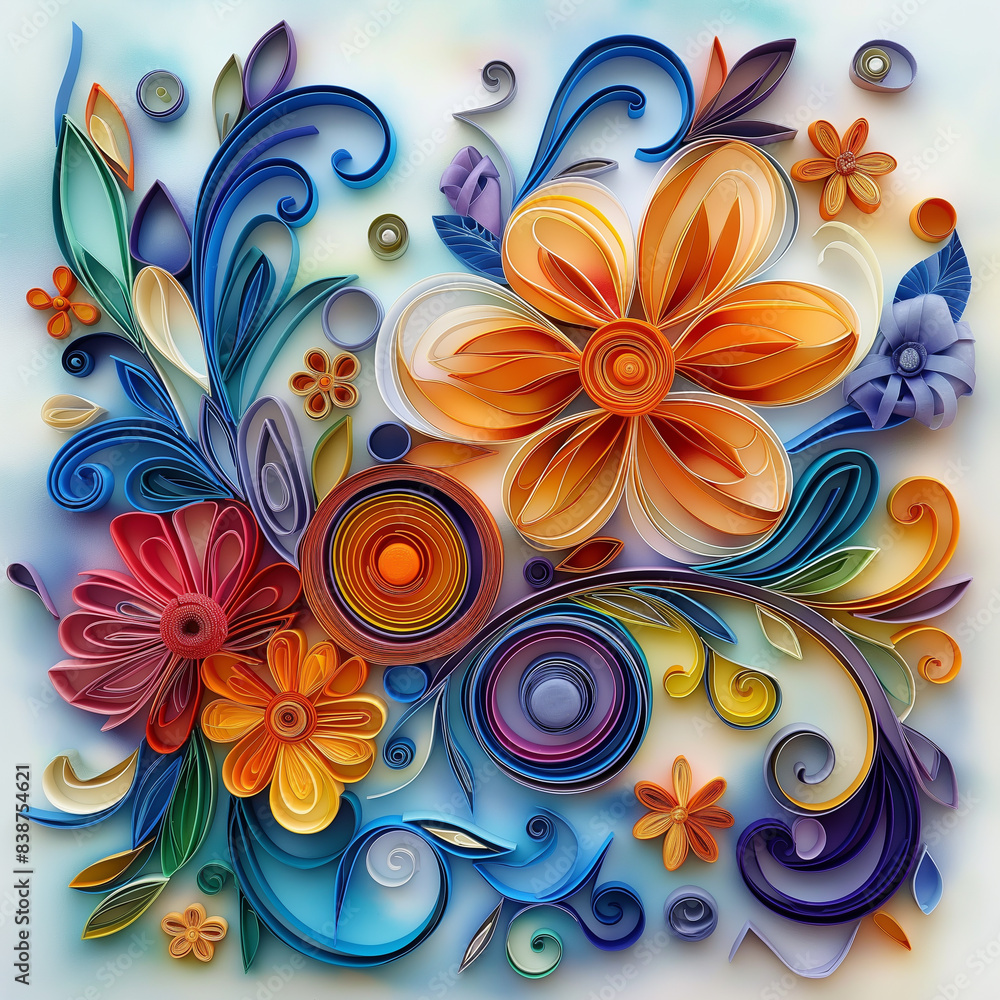 Paper Flower Bouquet: Create a colorful paper flower bouquet. The art ...