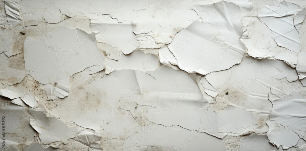 ripped paper texture on a isolated background, with a pair of scissors ...