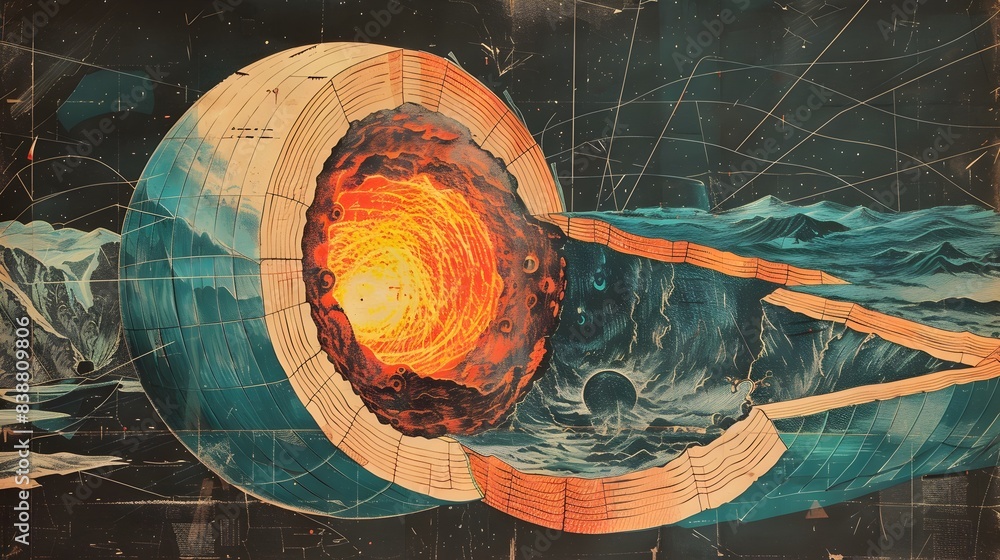 Meticulously Detailed Infographic Dissecting the Internal Structure of ...