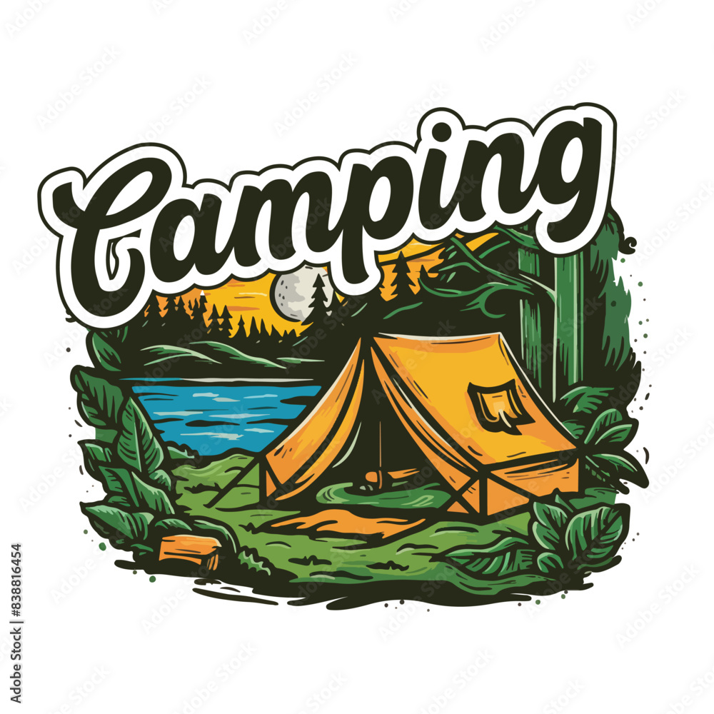 Vetor de Camping Sublimation Vector Design, Nature & Camping ...