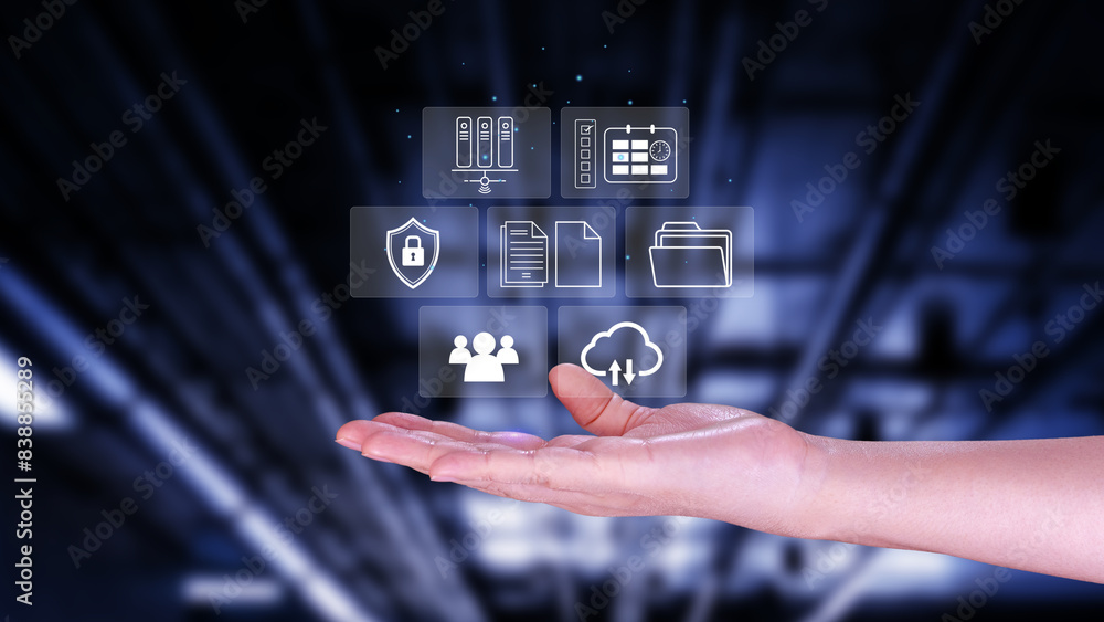 Document Management System DMS for document management concept online document database digital ...