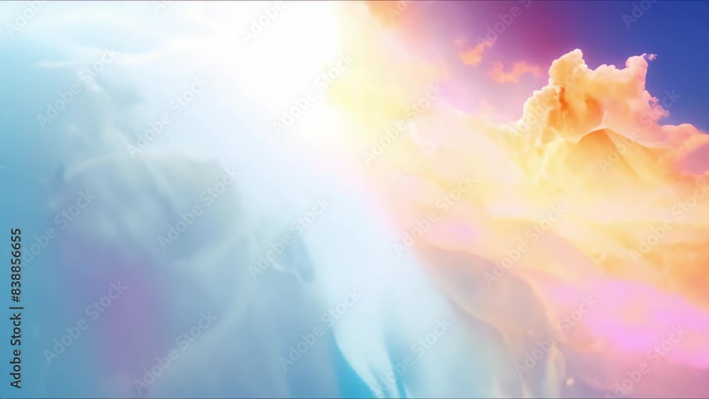 Sunlit background with rays and commerce signs for marketing and ...