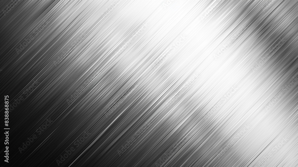 Minimalist brushed aluminum texture with soft and reflective surface ...