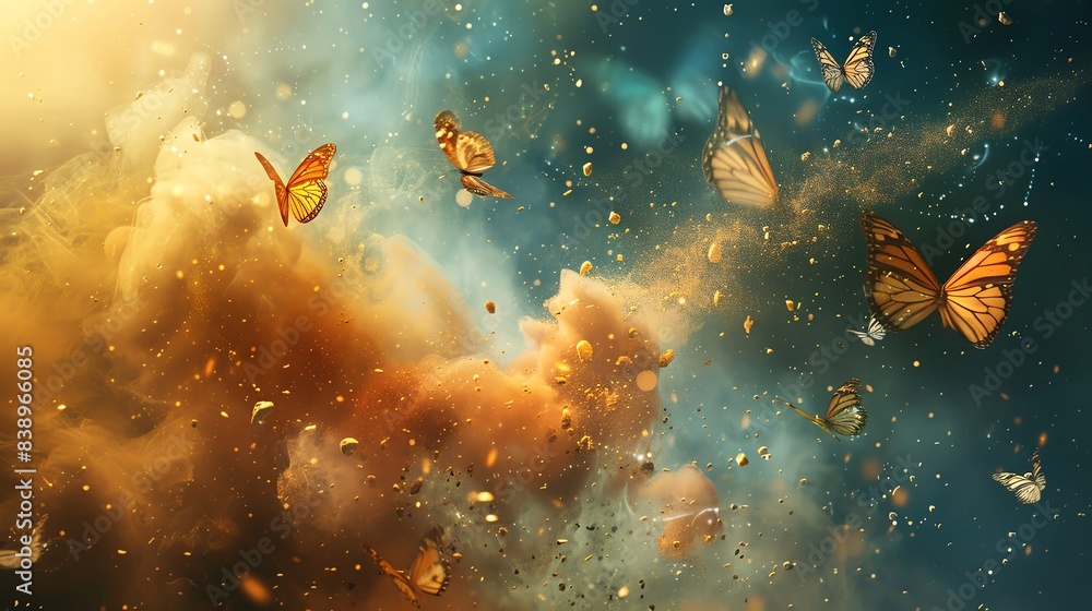 Cloud of Magic Dust Transforming into Butterflies, adding a touch of ...