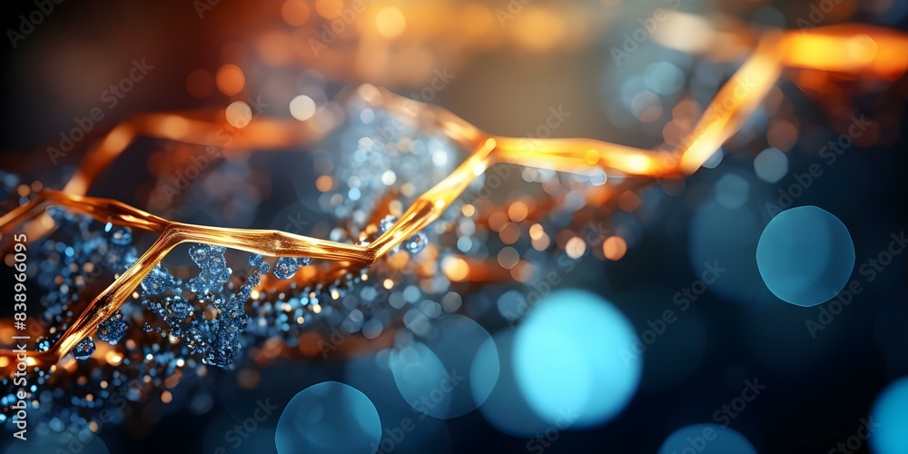 Detailed description of DNA structure genetic analysis and microscopic ...