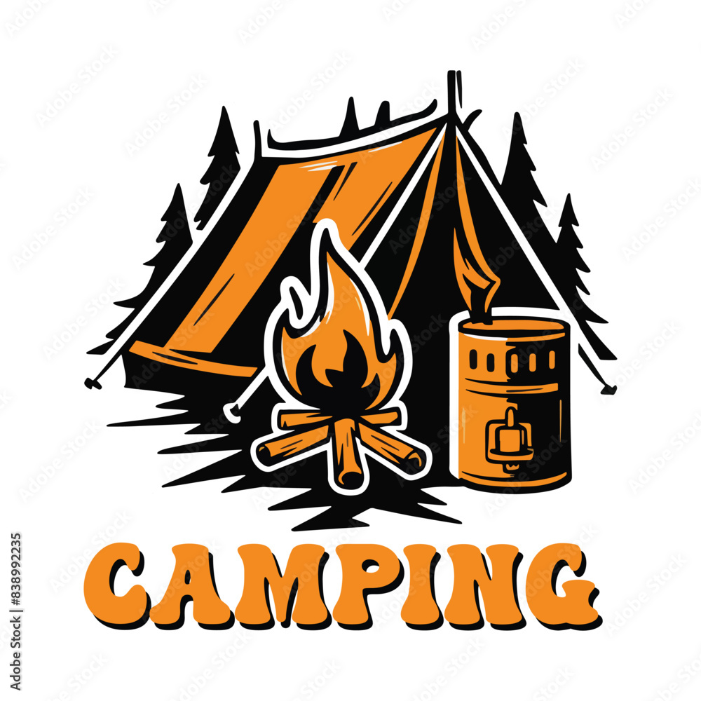 Camping Sublimation Vector Design, Nature & Camping Sublimation Vector ...