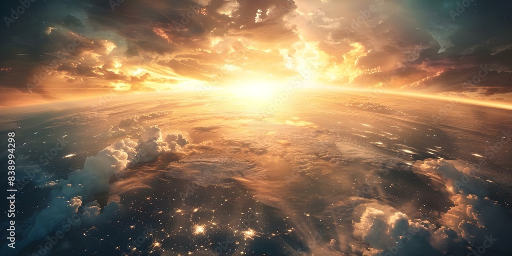 Postapocalyptic world after a massive nuclear bomb explosion triggers ...