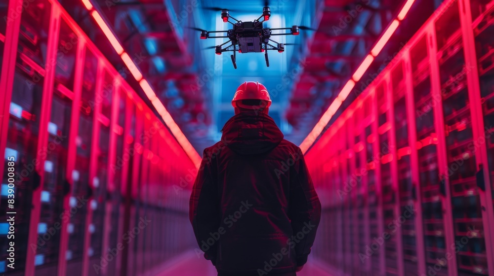 Digital Intrusion: Hacker Outsmarting Security Drones in Advanced Data ...