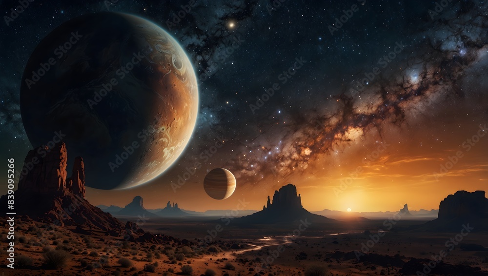 A poem embodying the mystique and allure of an undiscovered planet ...