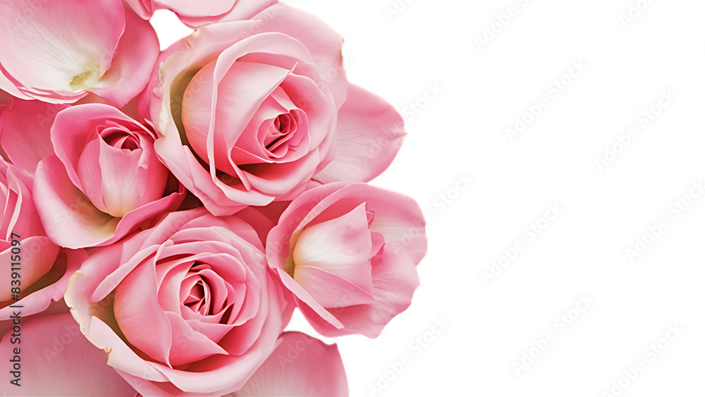 PNG Image, Red and Pink rose petals isolated on Transparent and white ...