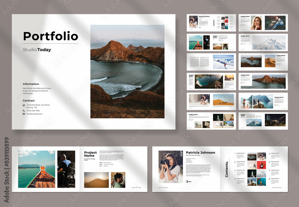 Portfolio Brochure Layout Stock Template | Adobe Stock