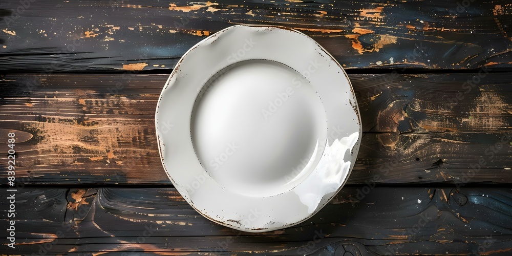 Empty plate symbolizes hunger highlighting global food security ...