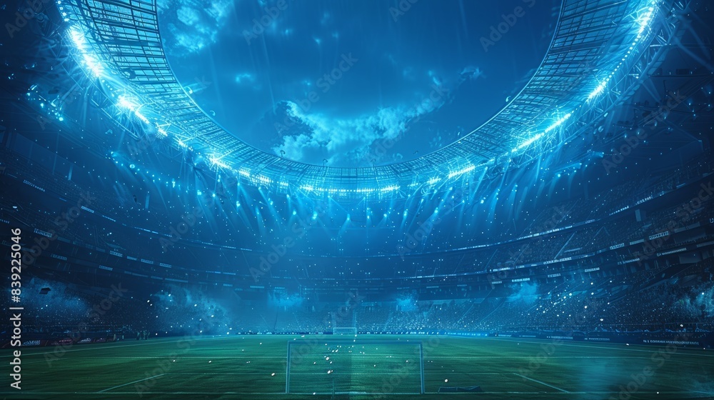 Real photos, sports stadium, circular indoor stadium, ultra wide angle ...