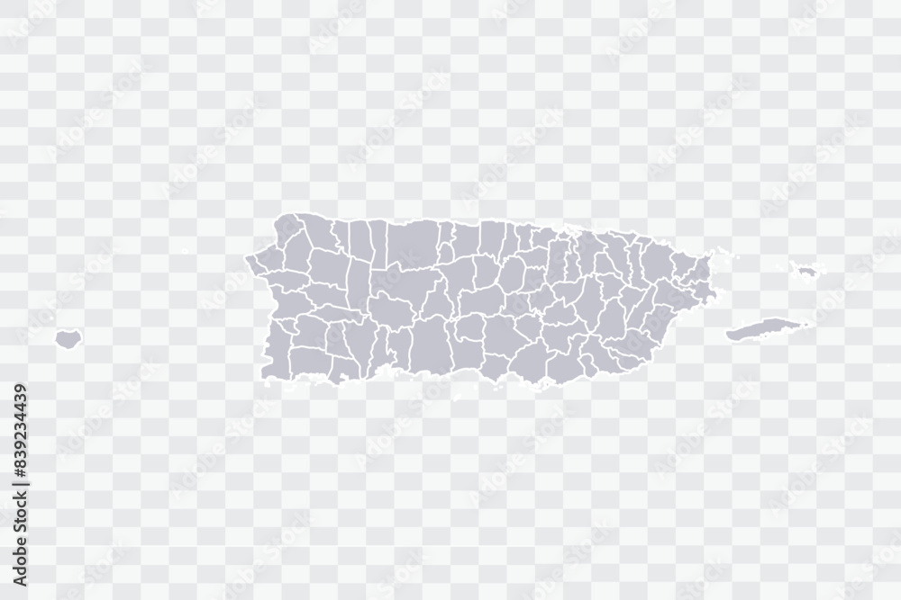 Puerto Rico Map Cloud Color on White Background quality files Png Stock ...