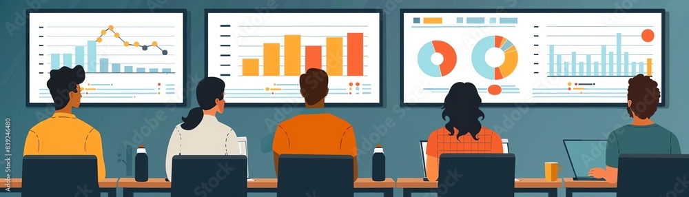 Employee Training Effectiveness A illustration chart evaluating the ...