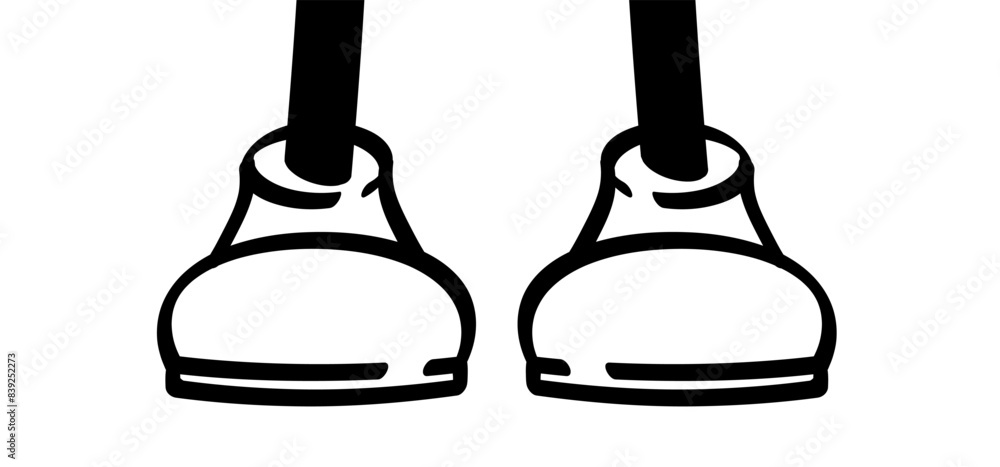 Happy groovy stickman or stick figures man. Comics types, cartoon ...