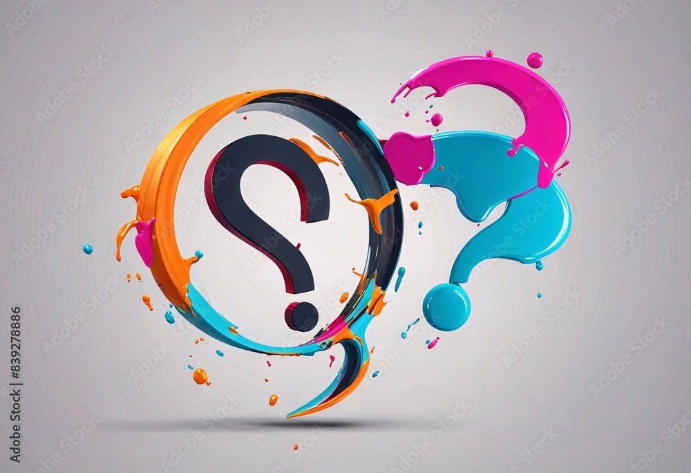 Question mark, faq Q & A , question bubble icon model asking solution ...