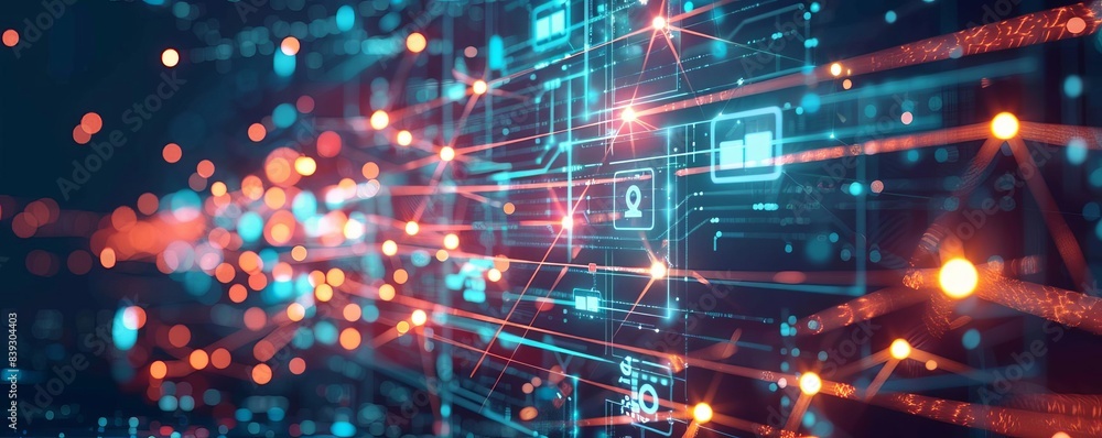 An animated system of data seamlessly integrates into a dynamic LAN ...