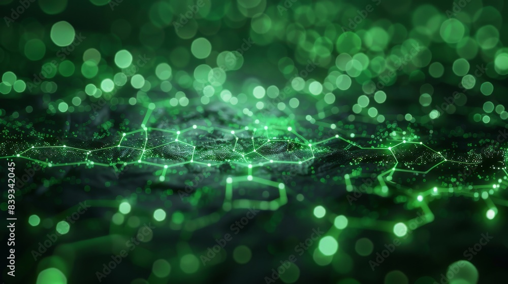 process flow chart with digital background image, green Stock ...