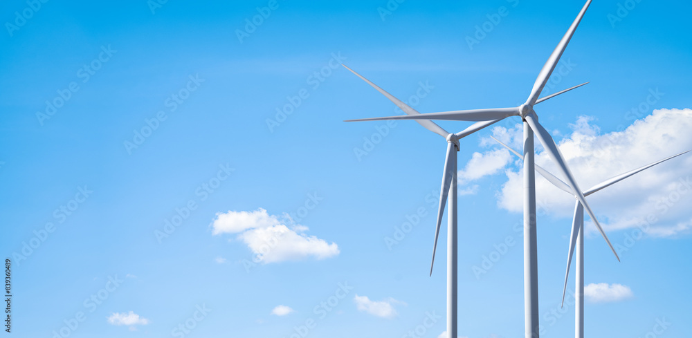 Wind energy. Wind power. Sustainable, renewable energy. Wind turbines ...