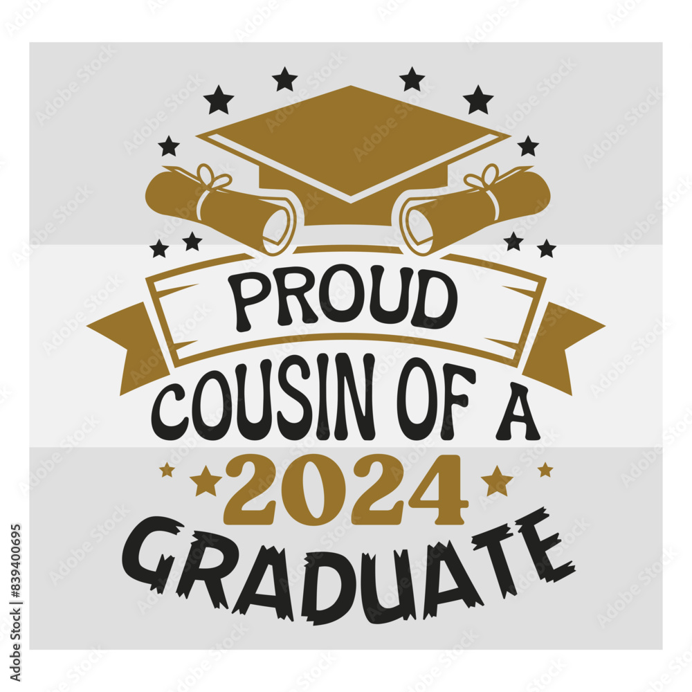 Proud Cousin Of A Graduate of Svg, Proud Cousin Svg, Graduation T Shirt ...
