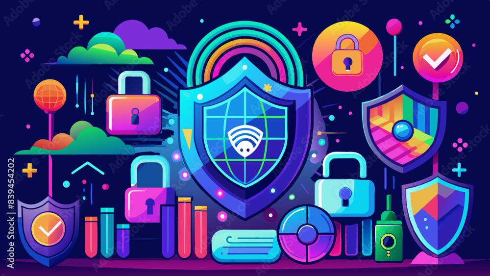 CyberSecurity Backgrounds, protection lock backgrunds, The Bright Side ...