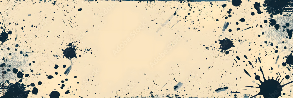 Splayed paint drop texture frame. Vintage grain grunge background ...