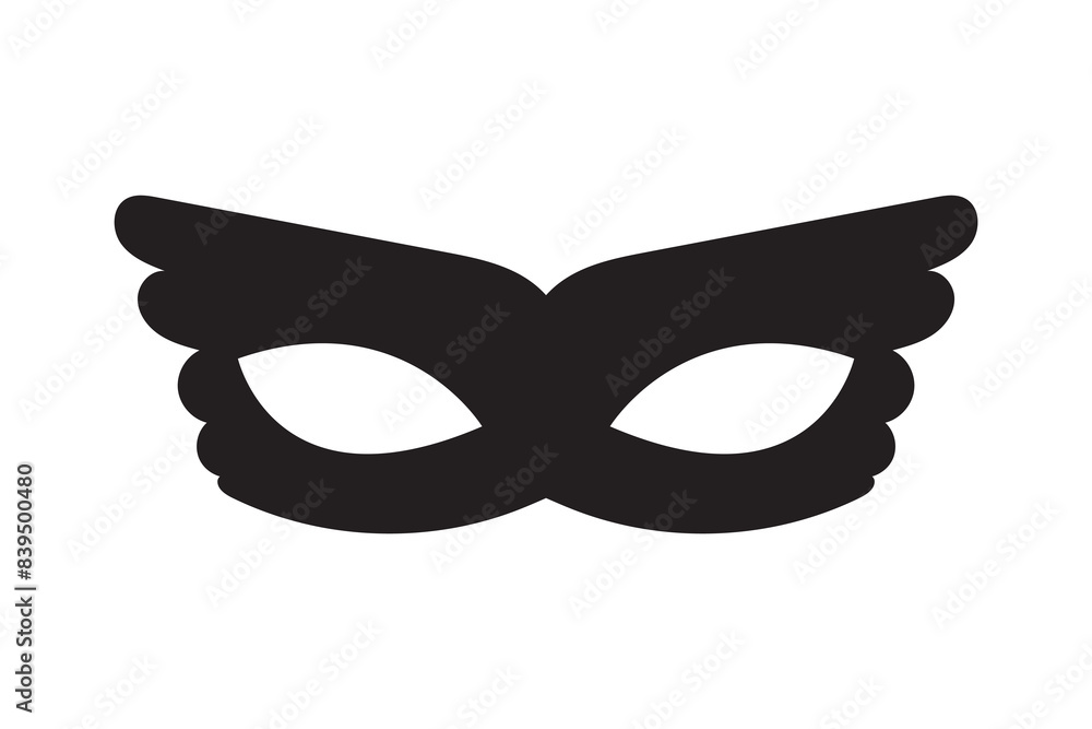 Black anonymous mask icon template black color editable. Mask symbol ...