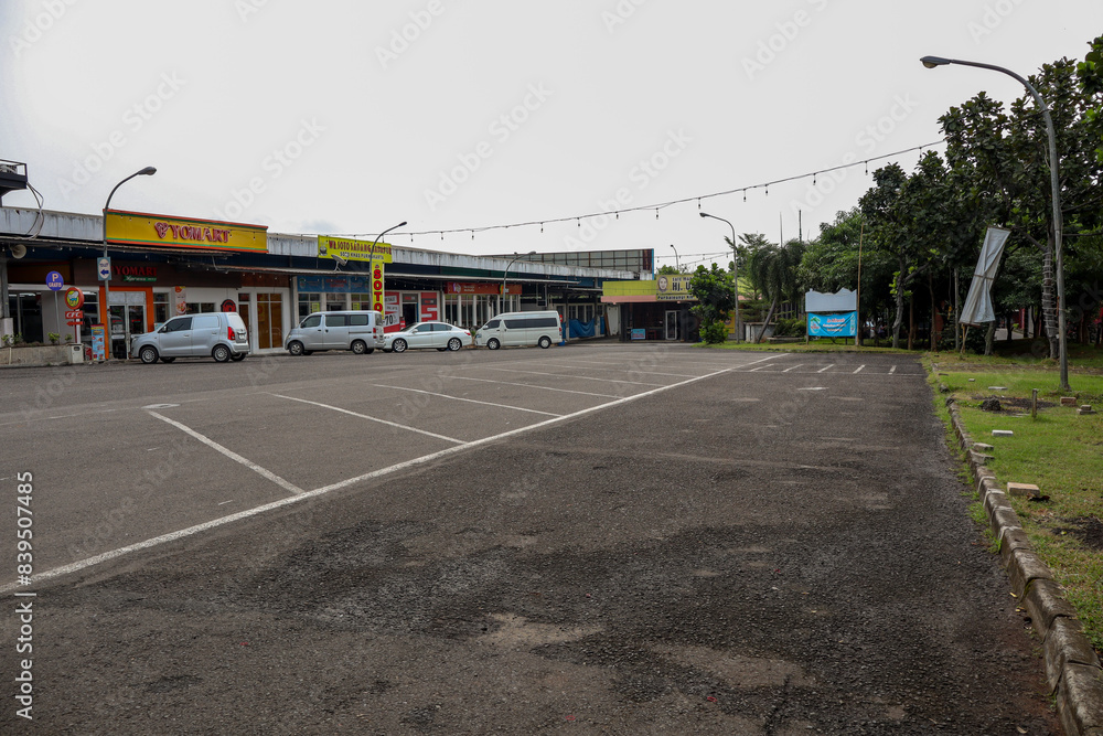 Purwakarta, Indonesia - June 3rd - Spacious Paved Parking Area at ...