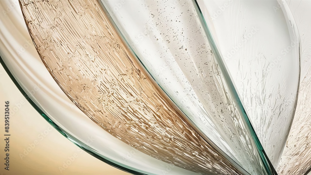 Abstract glass texture background, monochrome, gray and black colors ...
