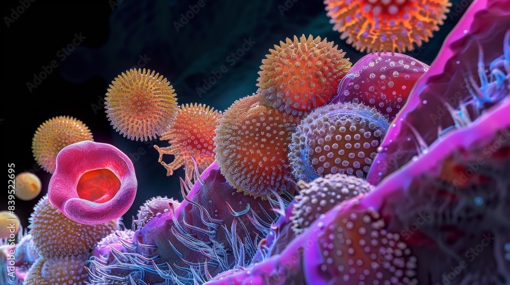 Colorenhanced image of taste receptors on the tongue illustrating the ...