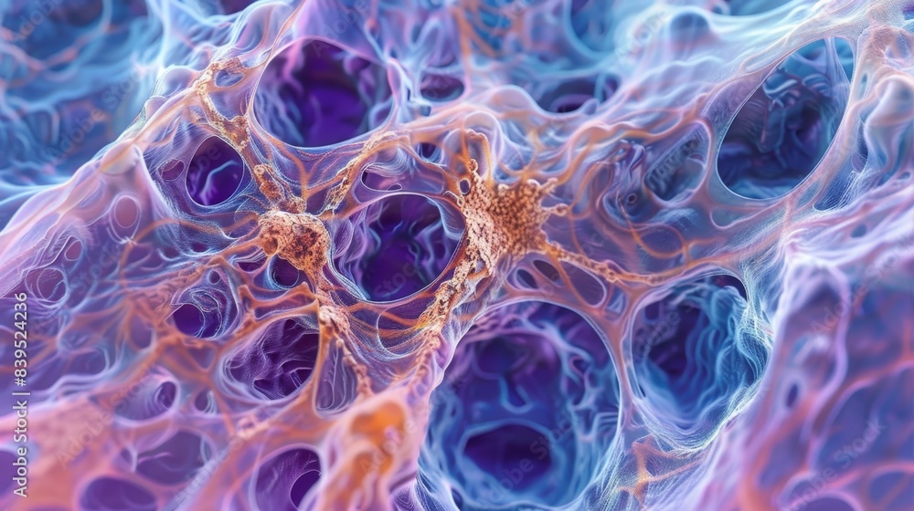 This microscopic image reveals the intricate network of melanocytes in ...