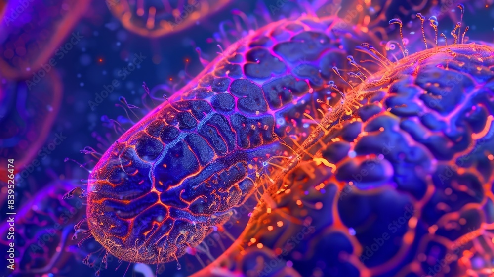 A scan of the mitochondrial matrix the central compartment where the ...