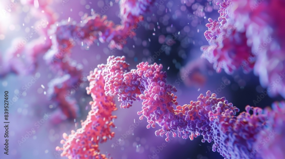 An illustration showing the intricate folding and packing of DNA due to ...