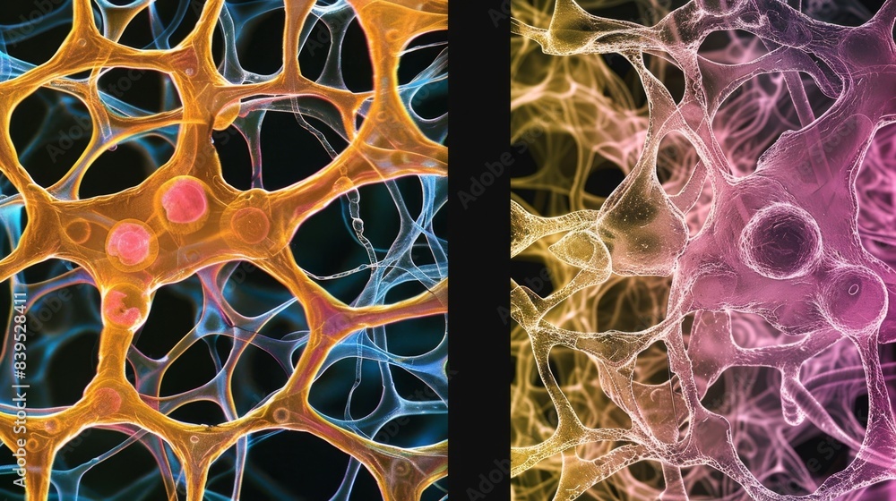 A sidebyside comparison of the size difference between microfilaments ...