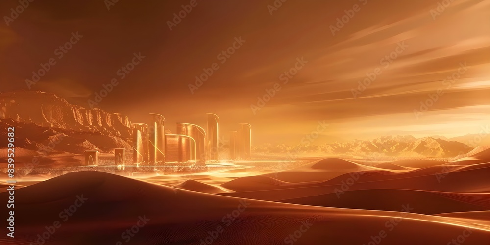 The Vision of Neom Tabuk A Glimpse into Saudi Arabia's Future. Concept ...