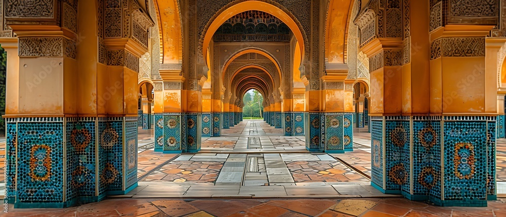 stunning Islamic pattern covering a large archway with intricate ...