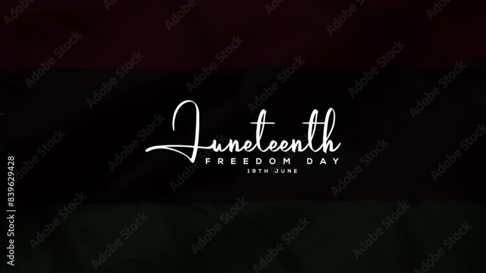 Stylish Juneteenth Freedom Day, Handwritten Juneteenth Independence Day, African American ...