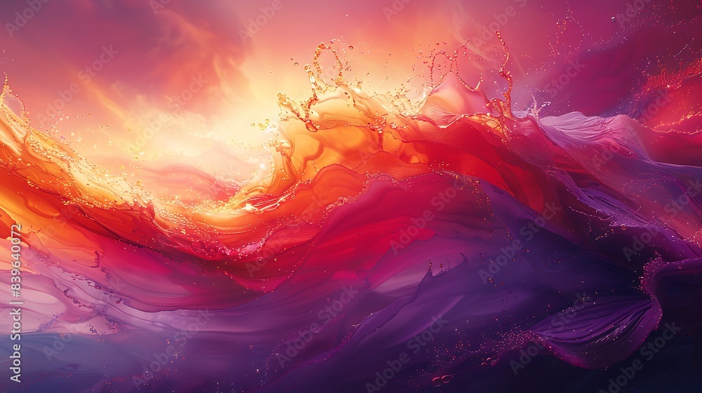 Dynamic Dichotomy Explore bold contrast vibrant hue of abstract ...