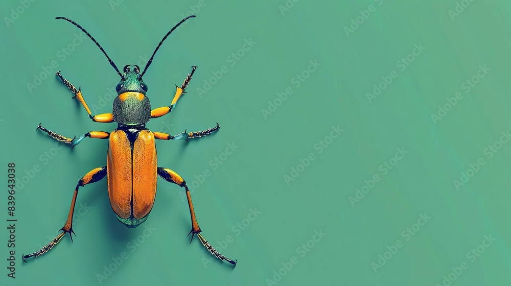 Tiger Beetle, border, background Wallpaper, blank in the middle ...