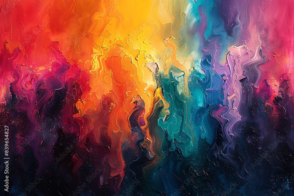 Spectrum of Intersection Step into world of vibrant diversity abstract ...